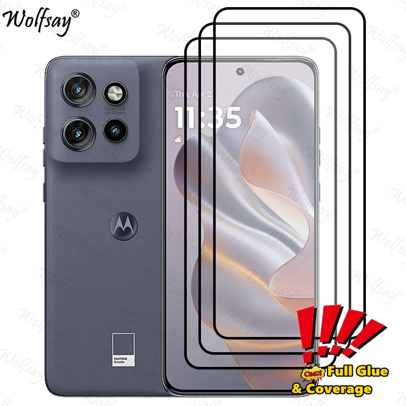 Full Cover Glue Screen Protector For Motorola Edge 50 Neo Tempered ...