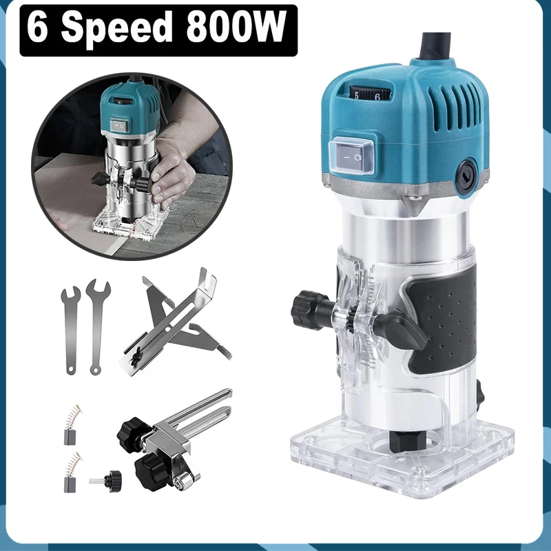 800W-Electric-Wood-Router-Electric-Trimmer-Woodworking-Milling ...
