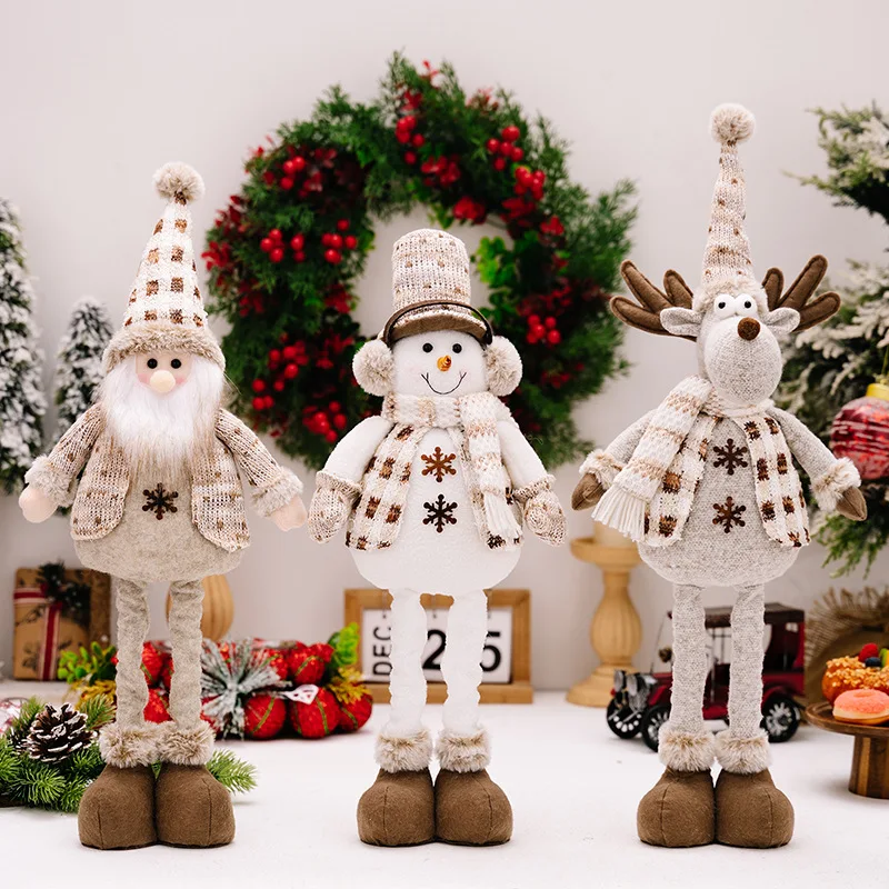 Christmas telescopic doll European style Santa Claus snowman elk ...