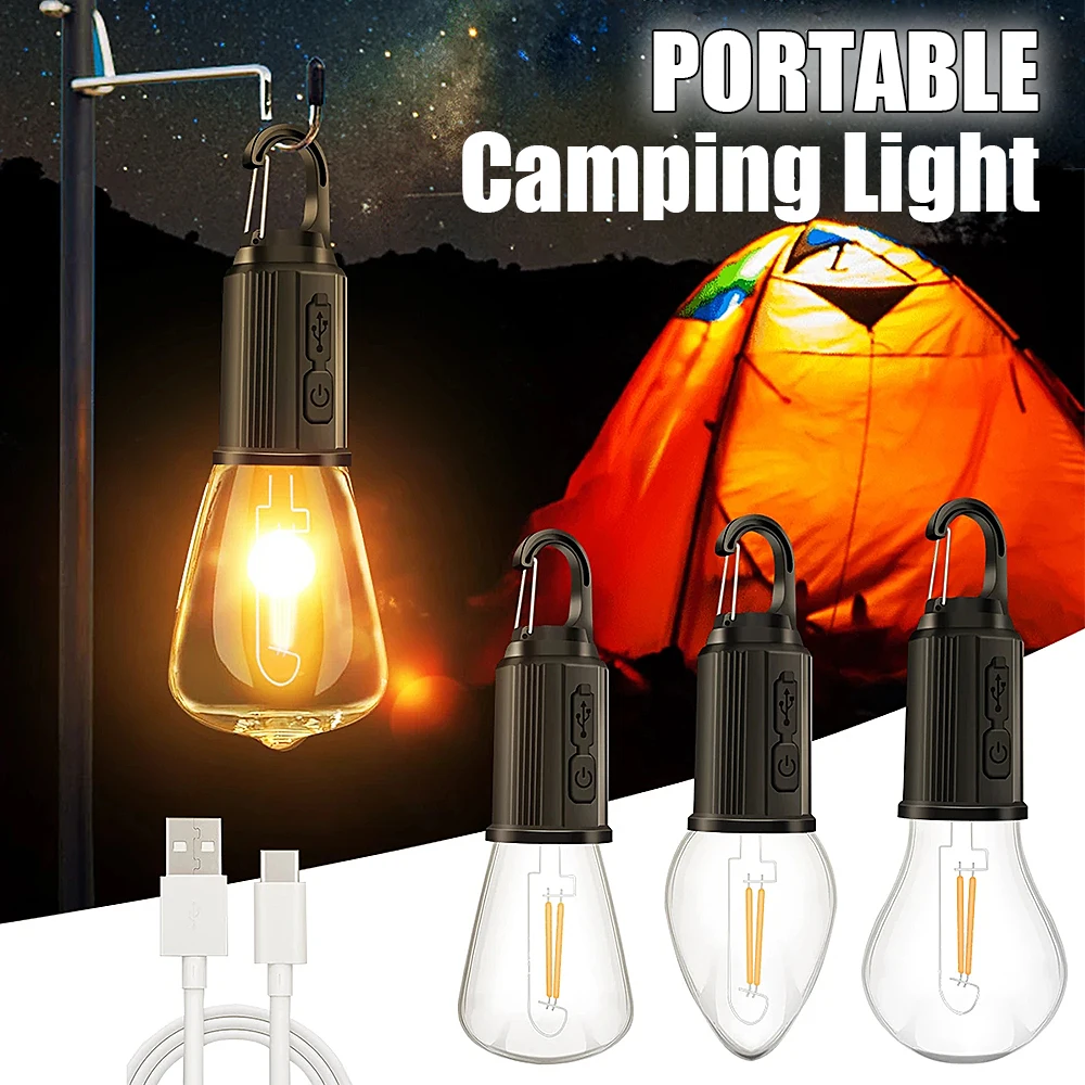 Portable-LED-Camping-Lantern-3-Modes-USB-Rechargeable-Waterproof ...