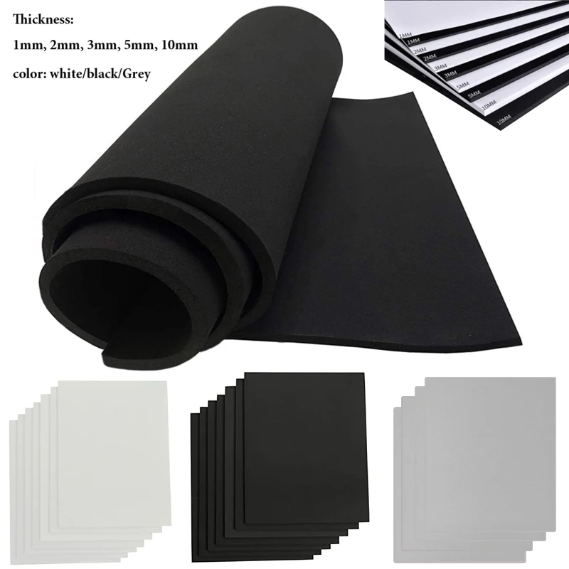 1pcs Thickness 1mm2mm3mm5mm10mm Eva Foam Sheets Sound-Absorbing Noise ...