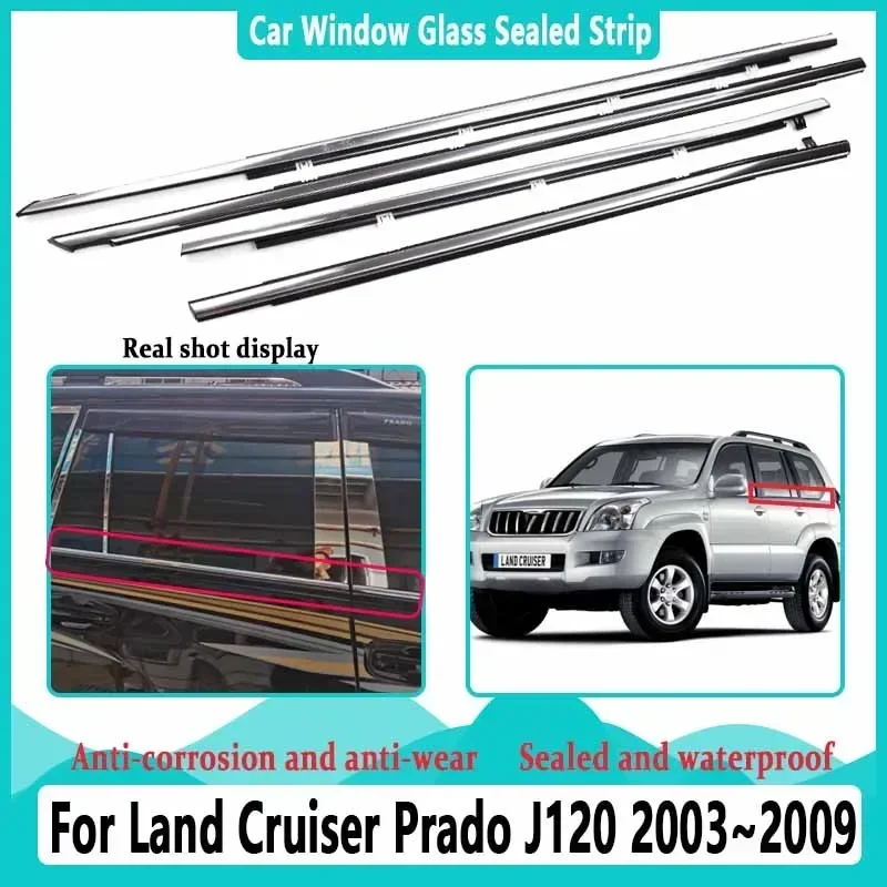 Car Window Weatherstrips For Toyota Land Cruiser Prado 120 Accessories ...