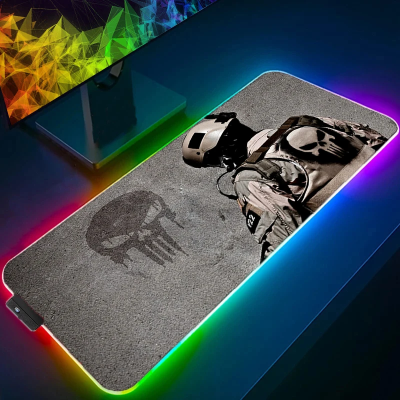 RGB-LED-Mouse-Pad-Punisher-Large-Rubber-Anti-Slip-Mouse-Pad-anti-slip ...
