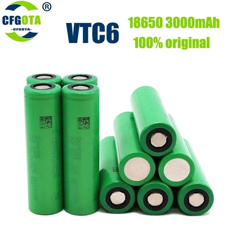VTC6-3-7V-3000mAh-rechargeable-Li-ion-battery-18650-for-Sony ...