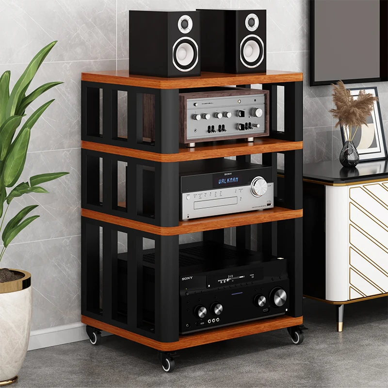 HiFi-amplifier-rack-cabinet-Shock-mount-removable-CD-player-video-and ...