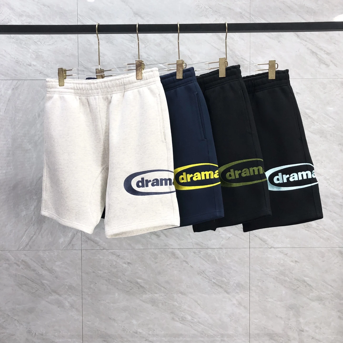 Embroidery Drama Call Shorts Men Women Jogger Drawstring Breeches ...