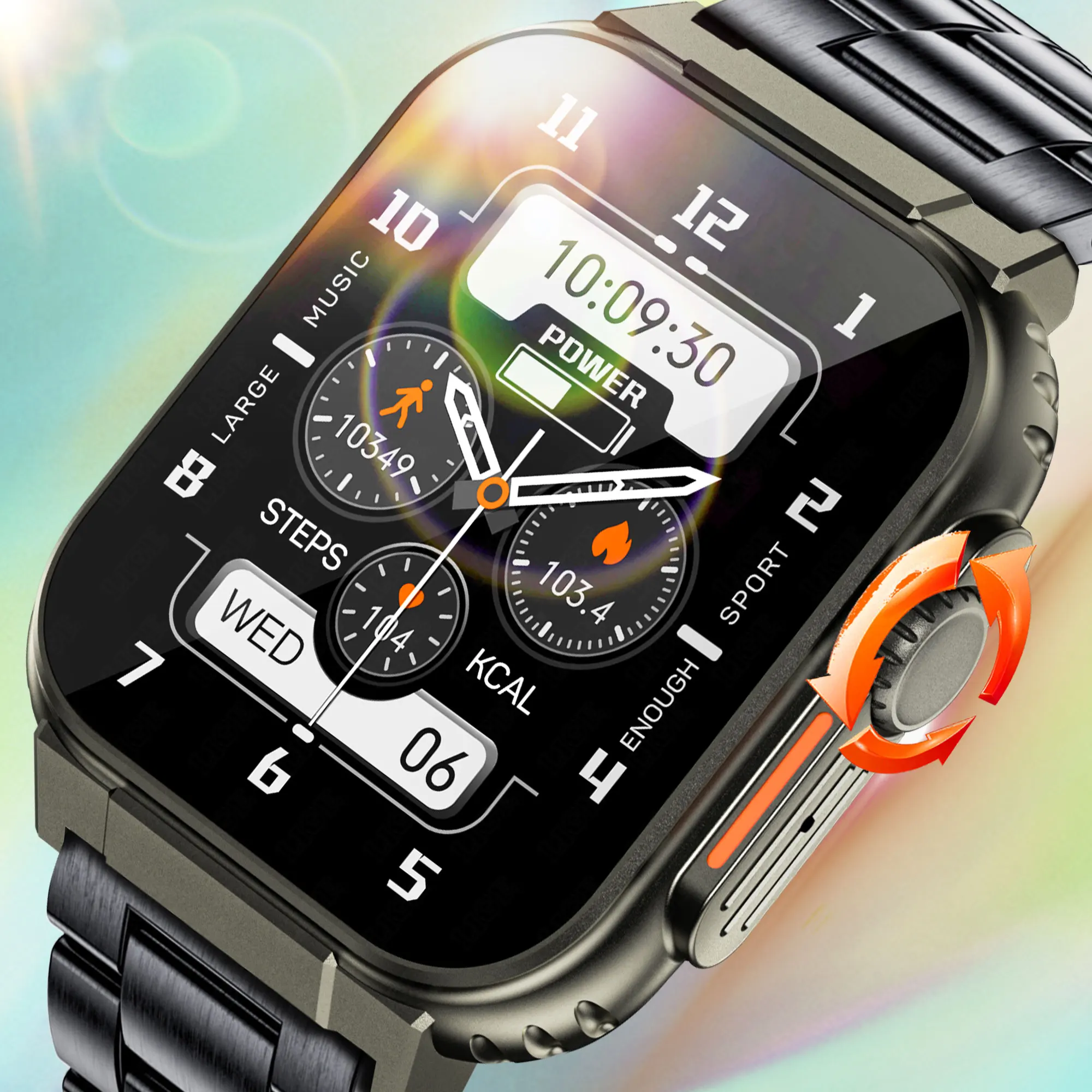 New 600mAh Smart Watch Ultra Watch Men Bluetooth Call TWS Local Music ...