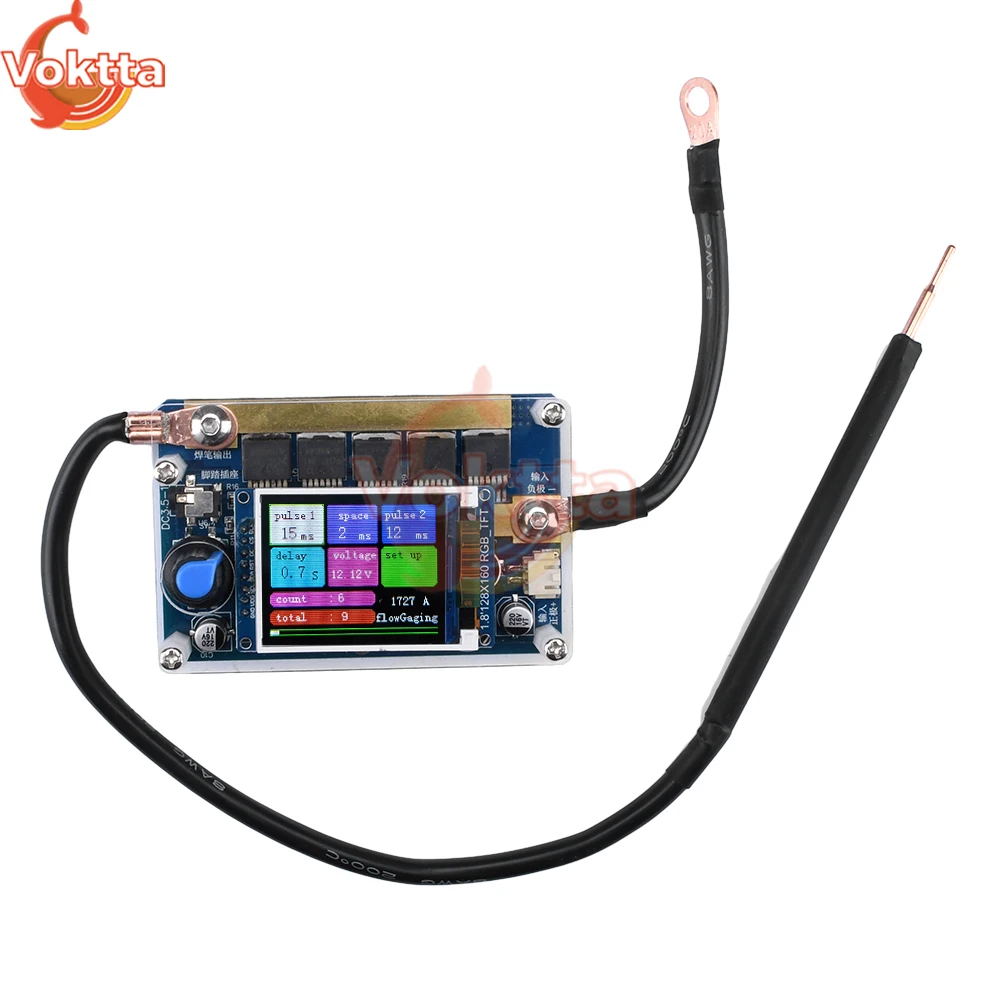 LCD-Display-Spot-Welder-Control-Board-7-14V-Adjustable-Welding-Pulse ...