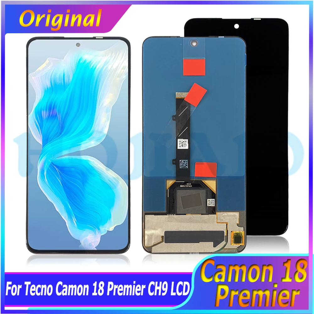 6.7" Original For Tecno Camon 18 Premier CH9 CH9n LCD Display Touch Screen Digitizer Assembly ...