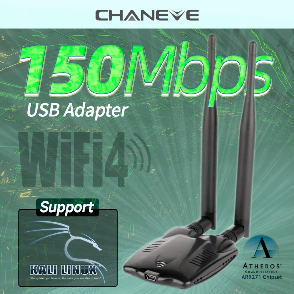 CHANEVE-Atheros-AR9271-Chipset-150Mbps-Wireless-USB-WiFi-Adapter-802 ...