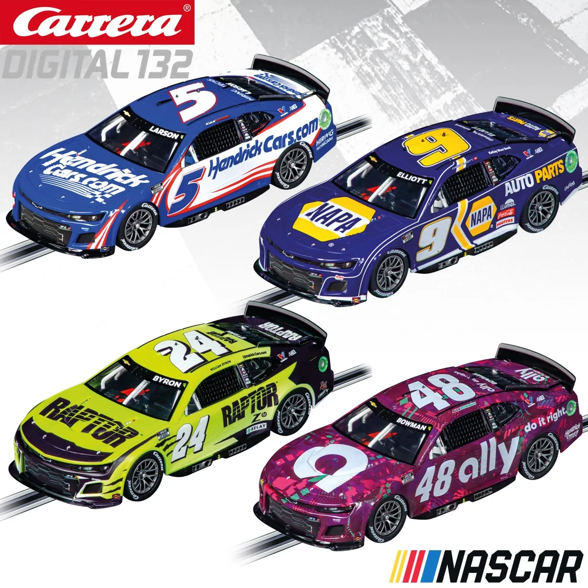 Carrera-Slot-Car-Digital-132-NASCAR-Camaro-NextGen-ZL1-32004-No-5-32005 ...
