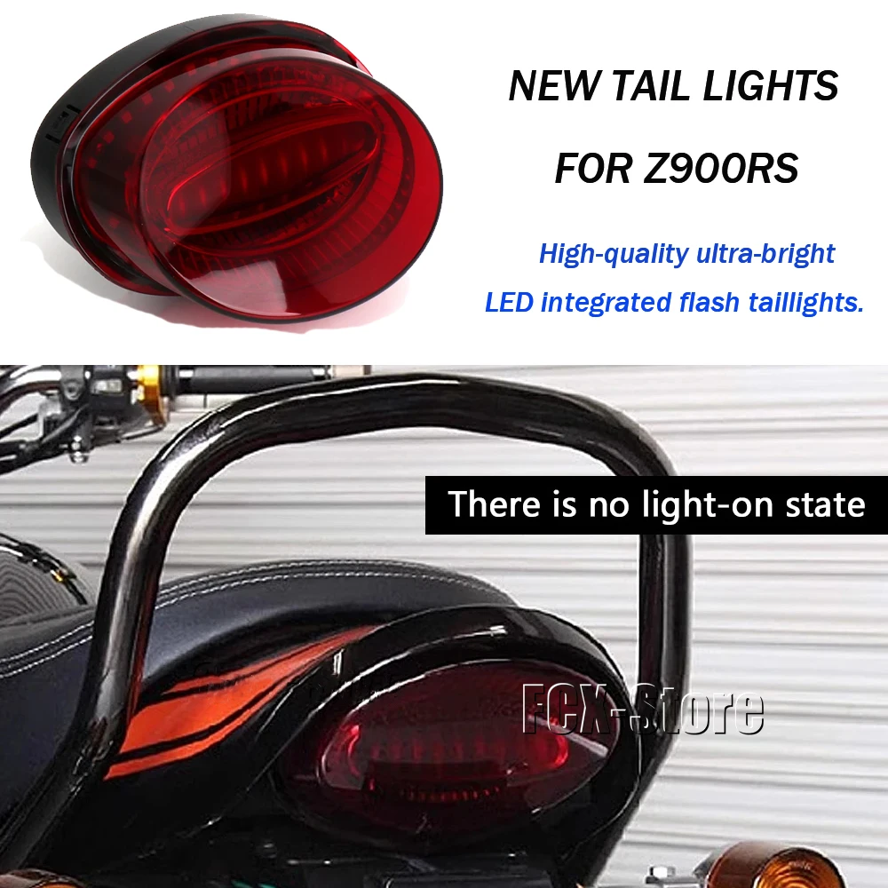 New Motorcycle Accessories LED Brake Rear Tail Light Fits For Kawasaki ...