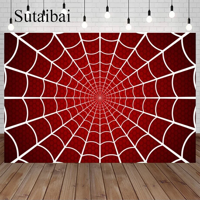 Spiderman White Web Background