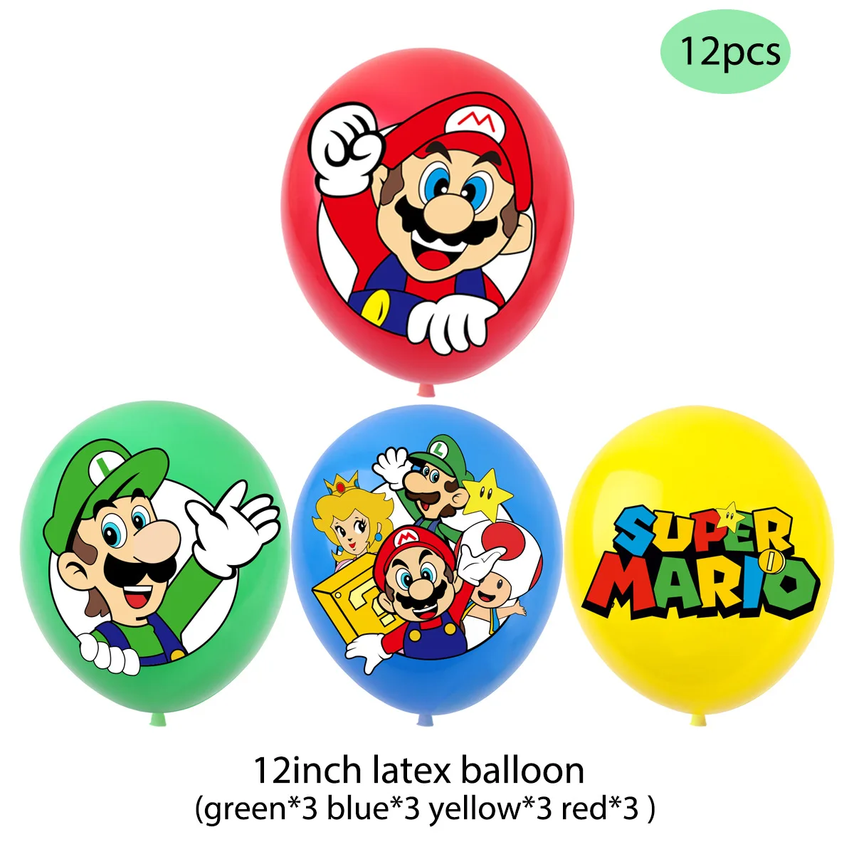 Set-di-compleanno-a-tema-Super-Mario-giocattoli-a-palloncino-forniture ...