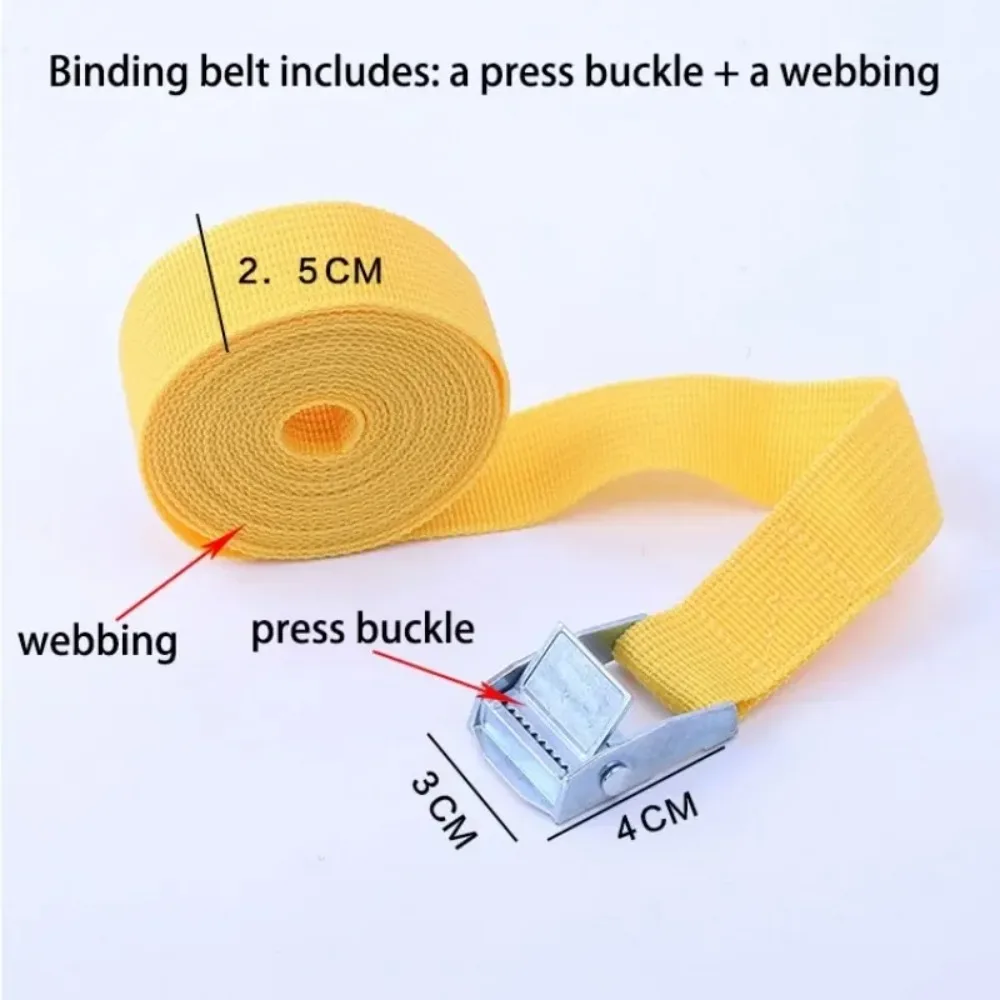 5M Pressure Buckle Straps Heavy Luggage Fixing Adjustable Binding Belt ...