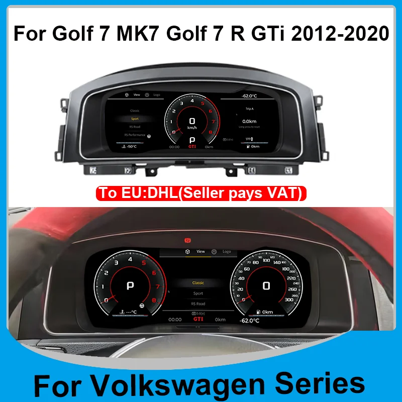 Linux 12.3"New LCD Speedometer Digital Dashboard Car Panel Instrument ...