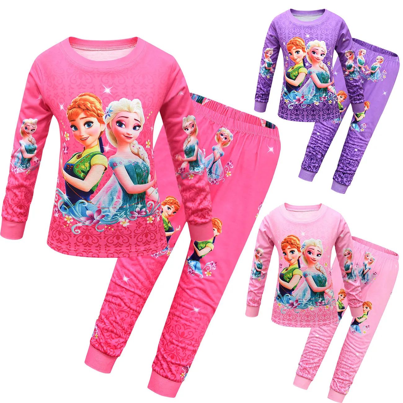 Frozen-Children-s-Set-Elsa-Anna-Cartoon-Hoodies-Clothing-Set-Disney ...