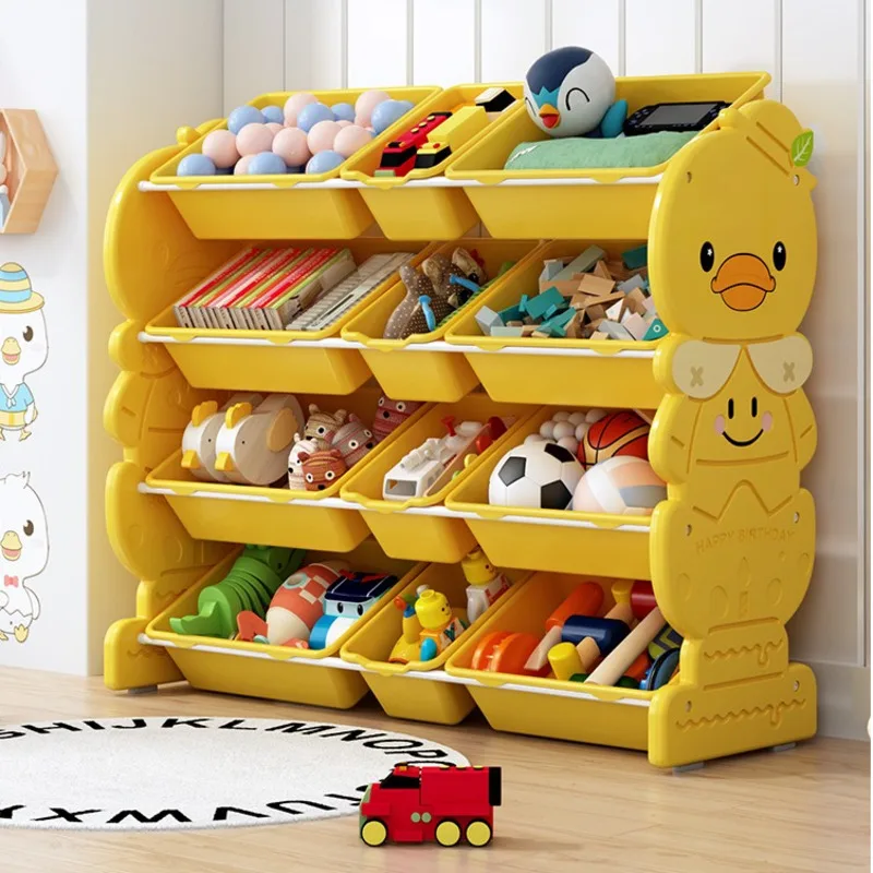 Cartoon Children's Toy Storage Rack Large Capacity Storage Racks And ...