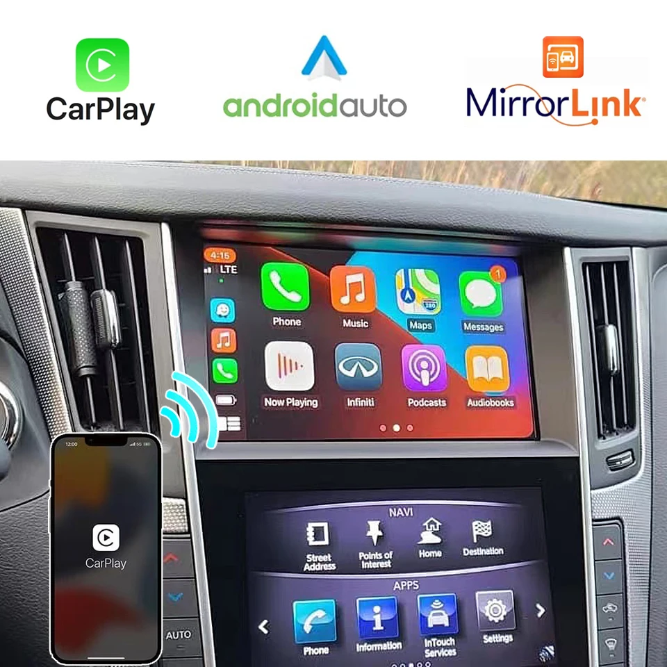 AZTON-Car-Upgrade-Module-Android-Auto-Apple-CarPlay-for-Infiniti-Q50 ...