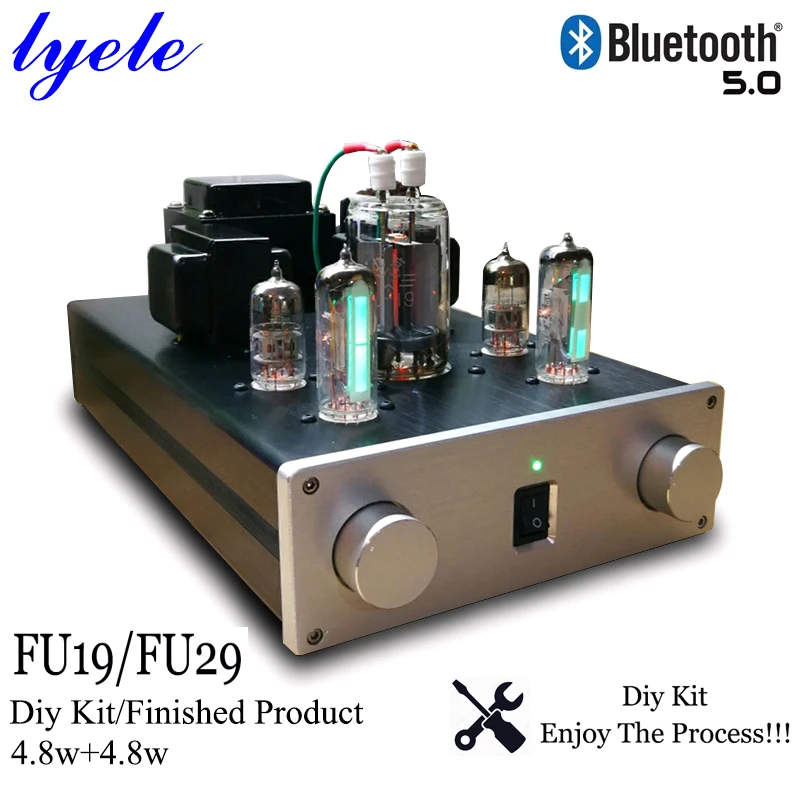 Lyele 오디오 Fu19 진공관 증폭기 Diy 키트 Hifi 전력 증폭기 클래스 A 4.8w * 2 Bluetooth 5.0 단일 종단 하이 엔드 오디오 ...