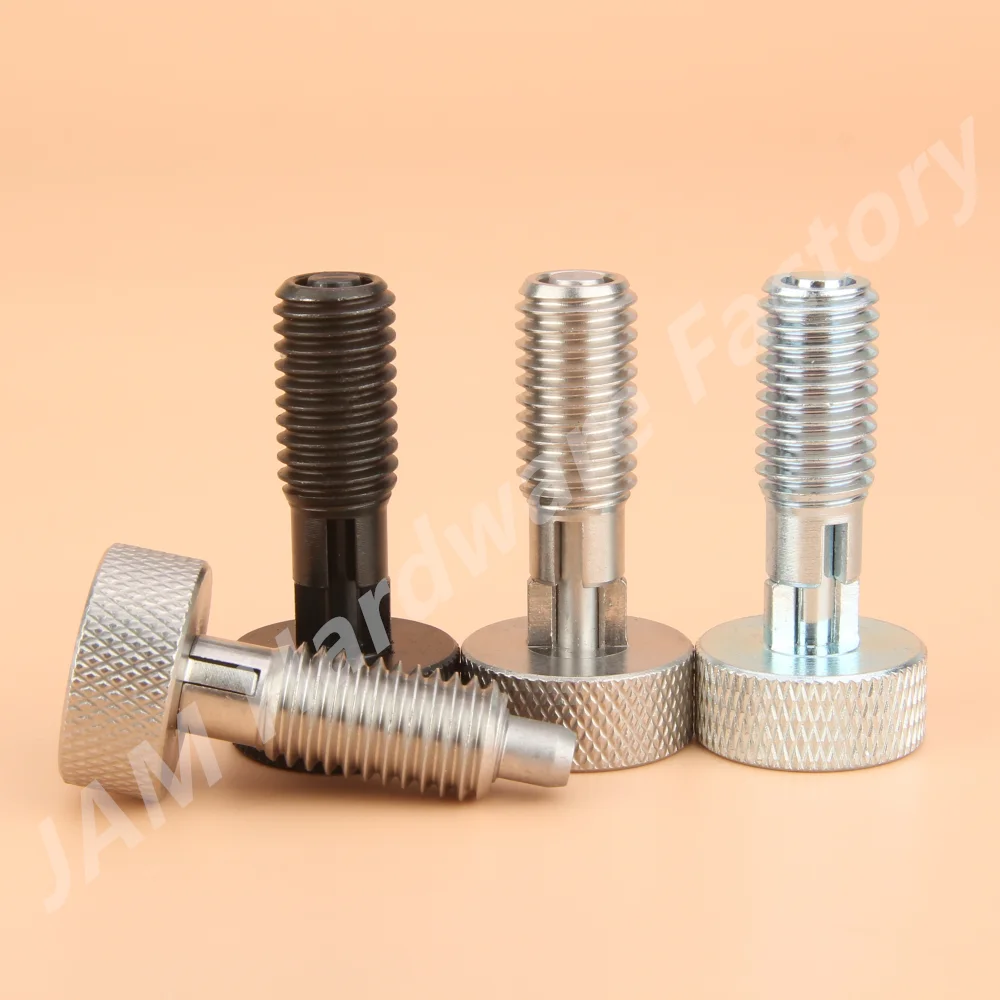 1pcs MJ230 Carbon/Stainless Steel Knurled Knob Screws Indexing Plungers ...