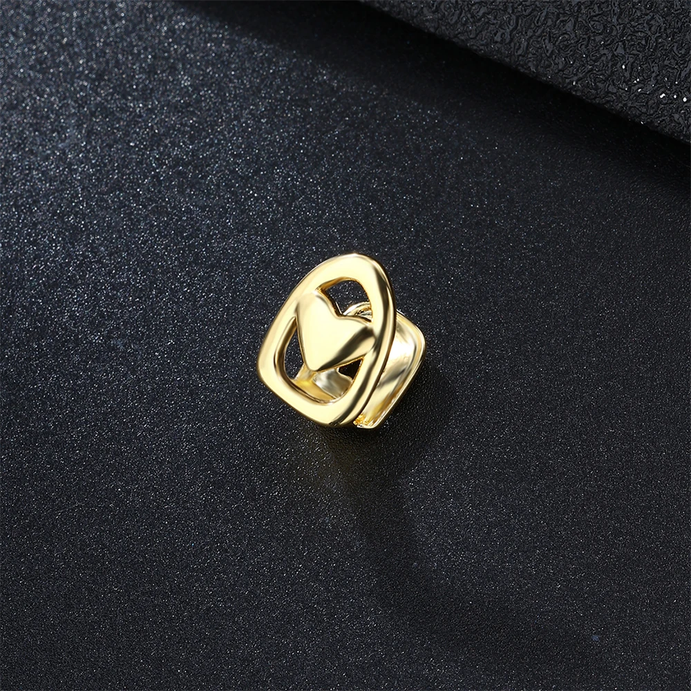 Hip-Hop-Teeth-Grillz-Love-Shape-Gold-Plated-Caps-Charm-Dental-Grills ...
