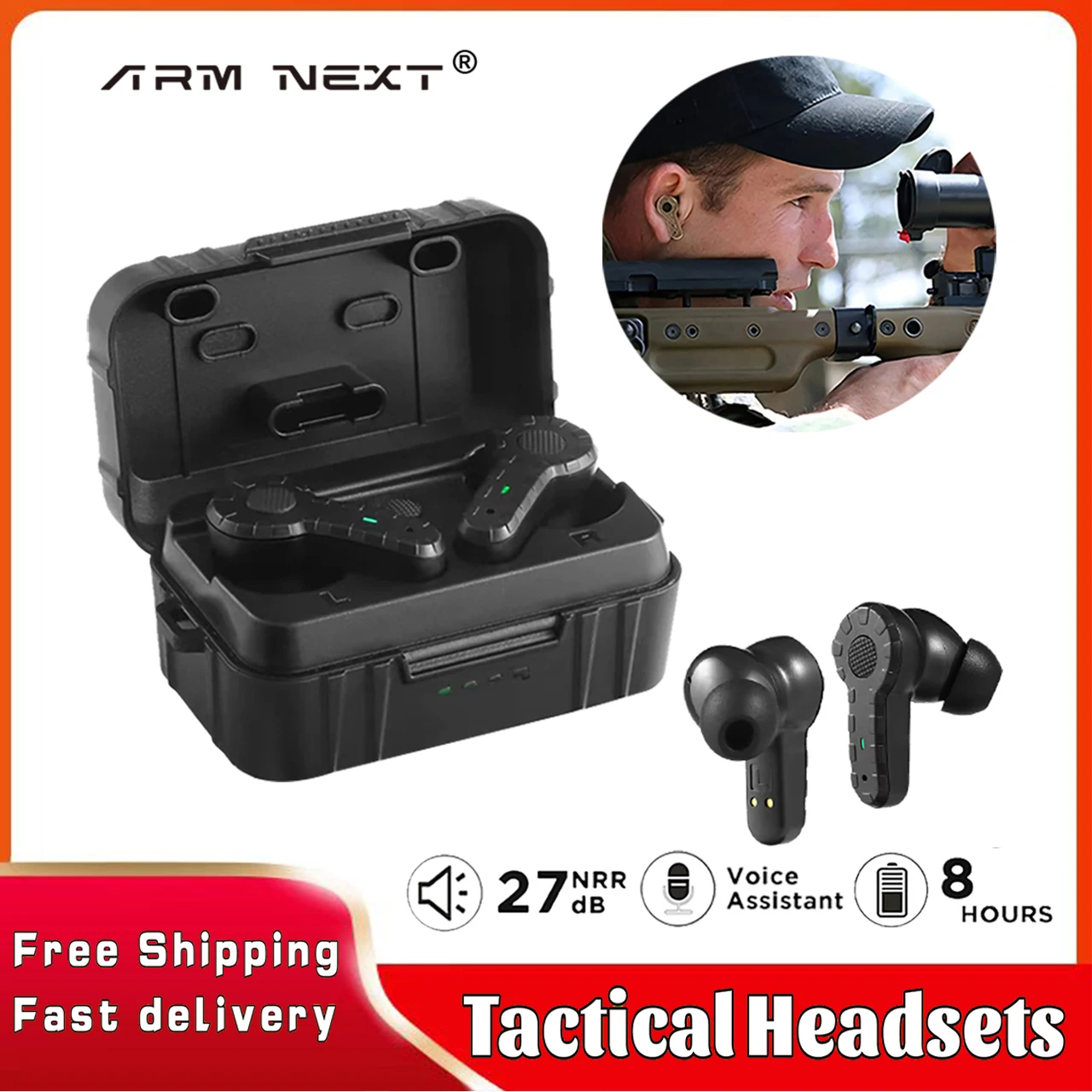 ARM-NEXT-Shooting-Electronic-Earplugs-Anti-noise-Pickup-Headphones ...