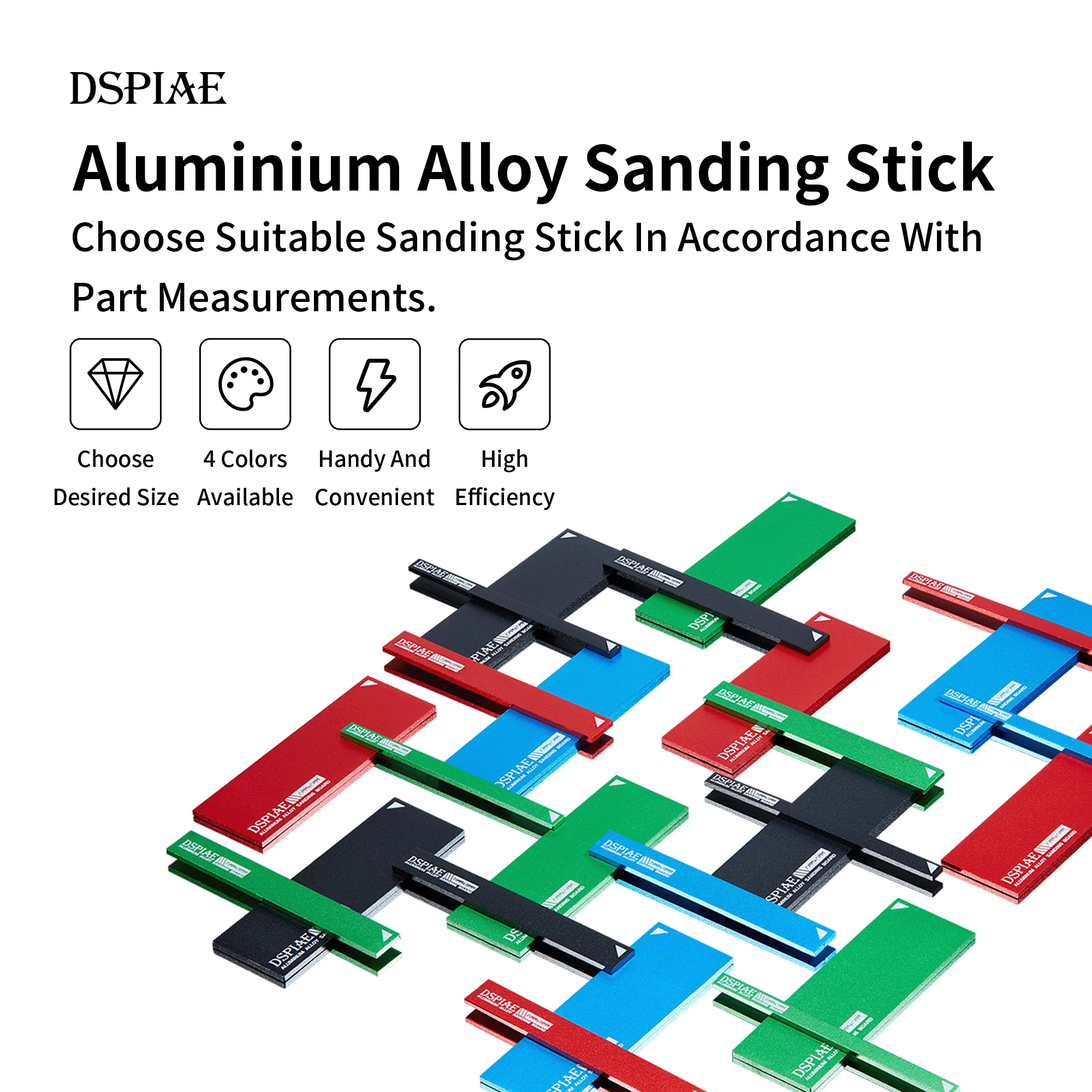 DSPIAE AS Aluminum Alloy Sanding Stick Board for Gundam Retrofit ...