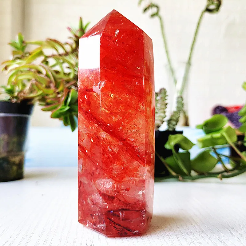 Red Quartz Crystals