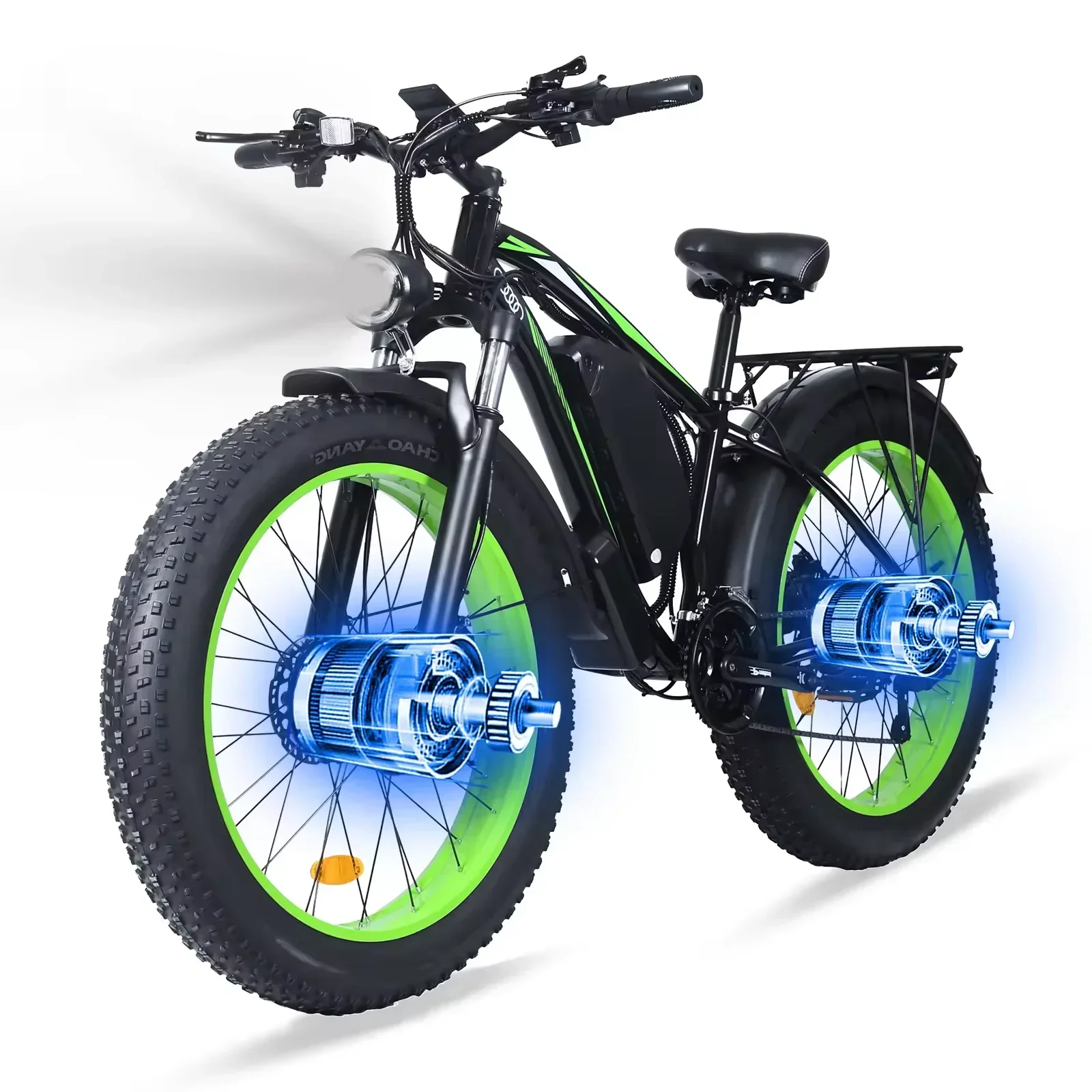 US-Warehouse-2000W-Dual-Motor-Electric-Bike-22-4AH-Battery-Two-Wheel ...