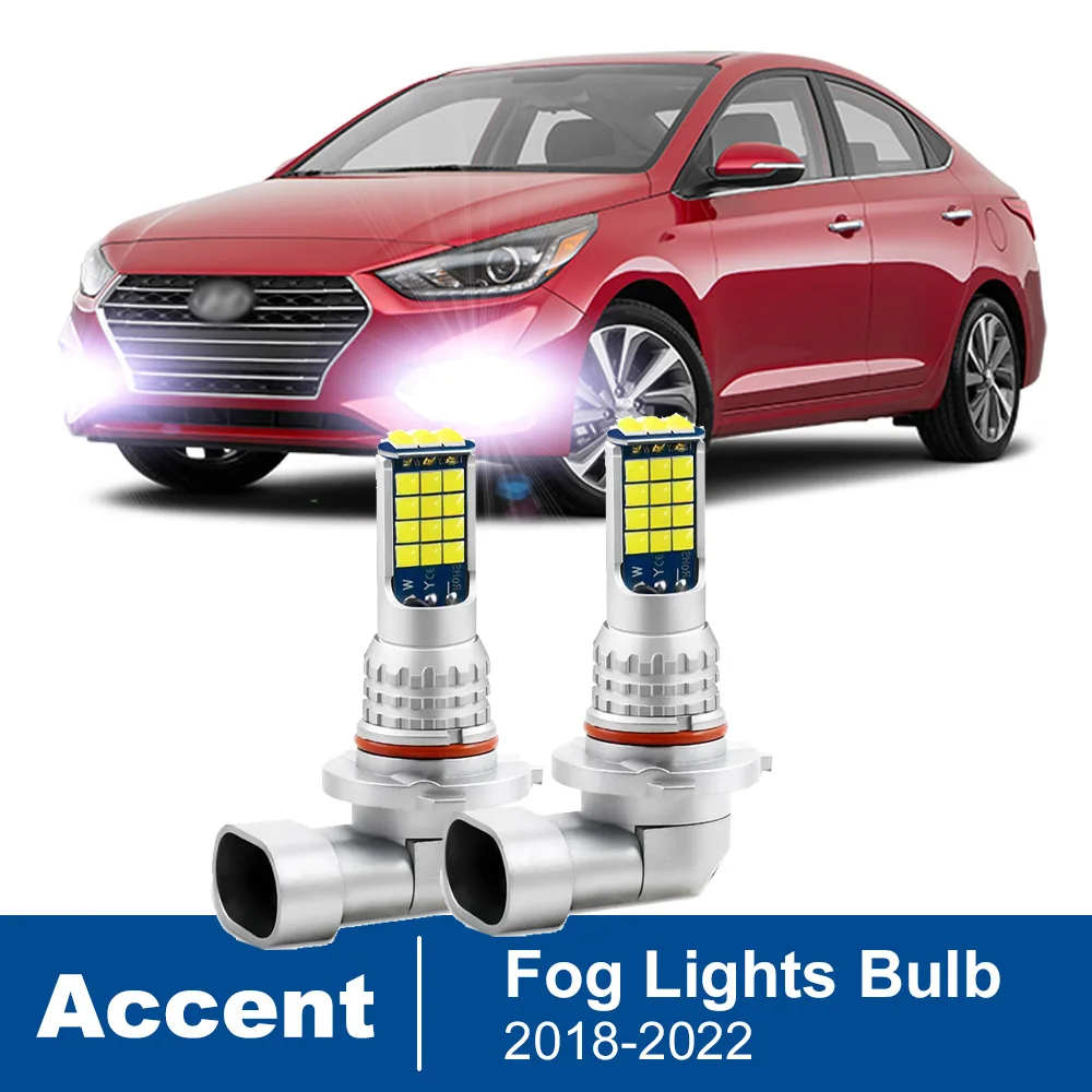 Bombilla-Led-antiniebla-delantera-para-coche-accesorio-Canbus-2-piezas-para-Hyundai-Accent-2018 ...