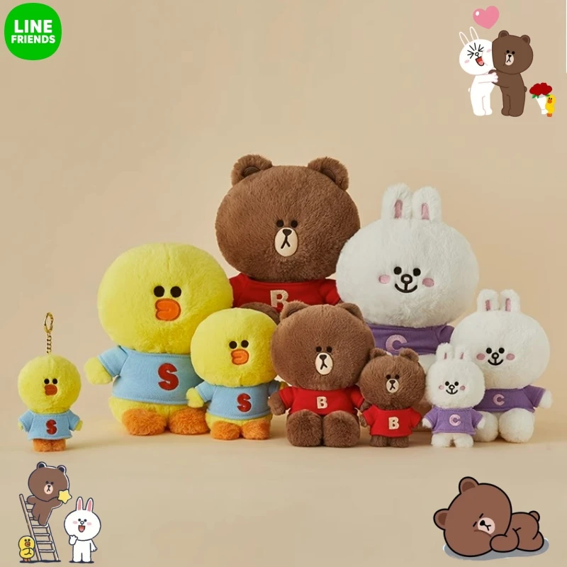 Line-Friends-oso-marr-n-Kawaii-Sally-Cony-mu-eco-sentado-dibujos ...