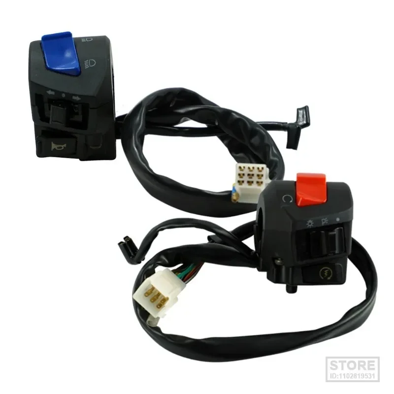 Motorcycle-Left-Right-Handle-Bar-Switches-Fog-Light-Horn-Turn-Signal ...