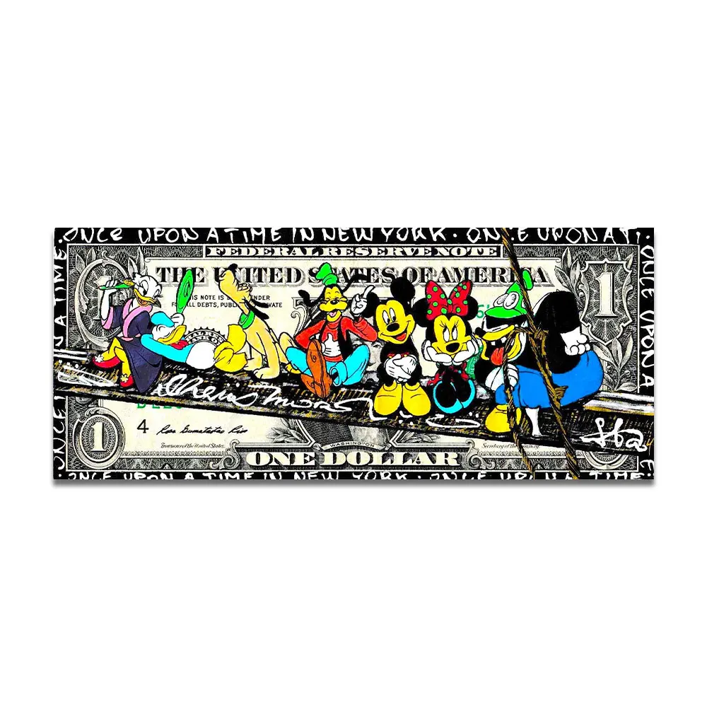 1 Dollar Bill Cartoon