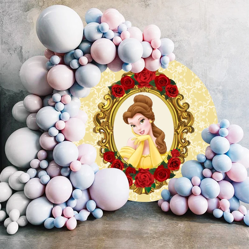 Disney-Beauty-And-The-Beast-Belle-Elastic-Circle-Round-Background ...