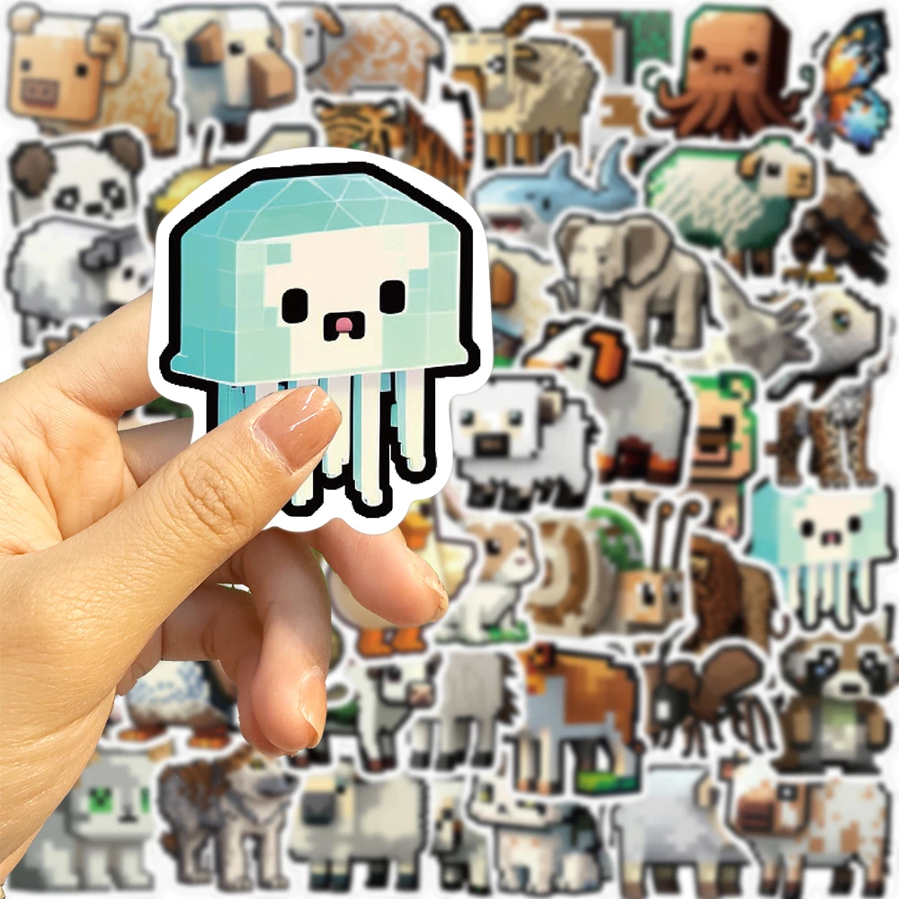 Pegatinas de dibujos animados de píxel para niños y adolescentes ...