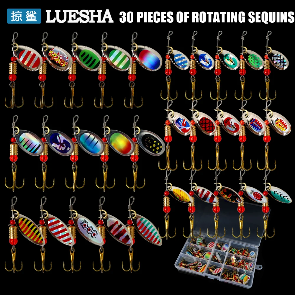 LUSHAZER 30pcs/lot Fishing Lures Fishing Baits Sturdy Realistic Fake ...
