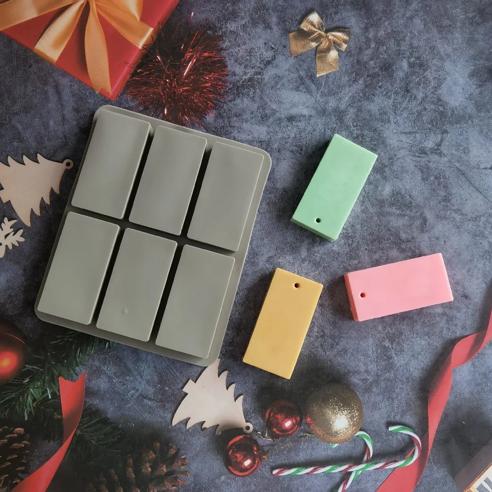 Rectangle Silicone Mold DIY Epoxy Resin Aromatherapy Tablet Mold DIY ...