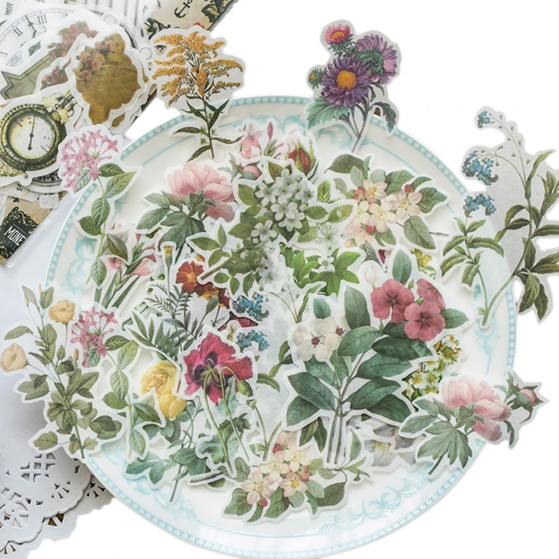 60 Pcs/lot Vintage Sticker The Past Event Decorative Sries Stickers ...