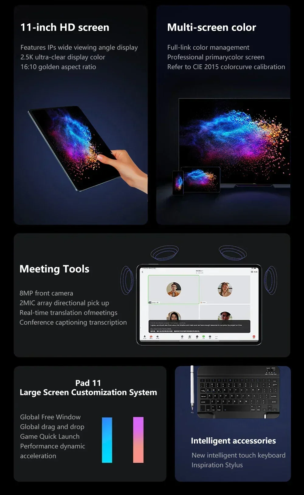 2024 Global Version New Pad 6 Pro Tablet Android 16GB 512GB 5G Dual SIM ...