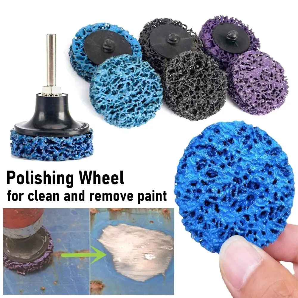 1Pcs with Holder Polishing Wheel Abrasive For Clean And Remove Paint ...