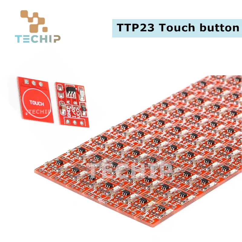 10PCS NEW TTP223 Touch button Module Capacitor type Single Channel Self ...