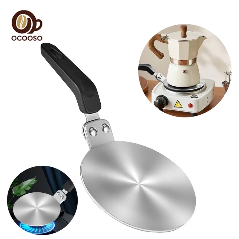 OCOOSO Stainless Steel Moka Pot Hot Plate Stainless Steel Induction ...