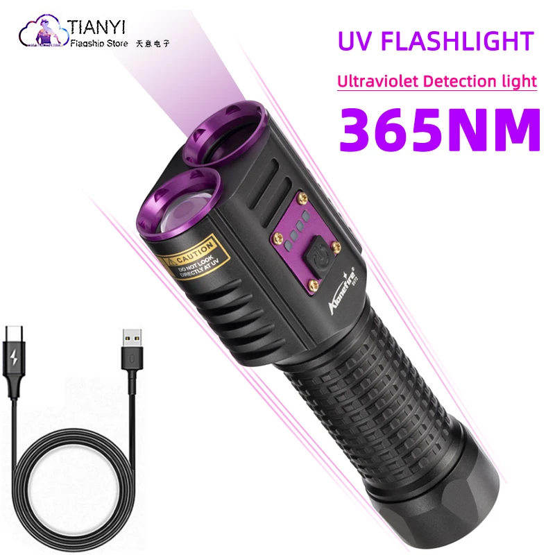 Fluorescent Oil Flashlight | Purple Light Flashlight | Black Light ...