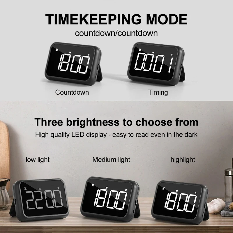 LED-Digital-Kitchen-Timer-For-Cooking-Shower-Study-Stopwatch-Square-USB ...
