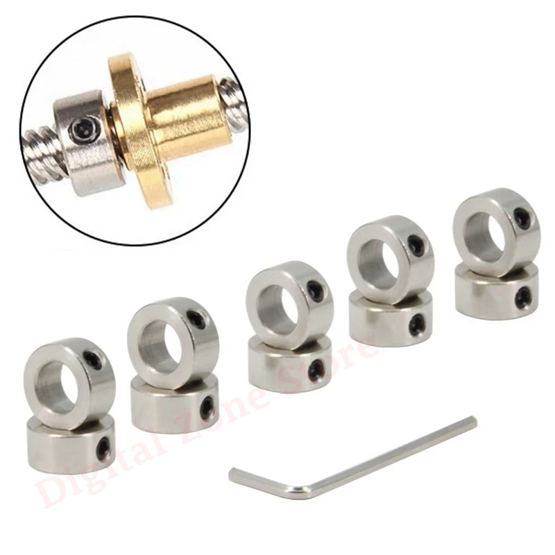 10Pcs-Openbuilds-8mm-Shaft-Lock-Collar-T8-Leadscrew-Lock-Screw-Lock ...