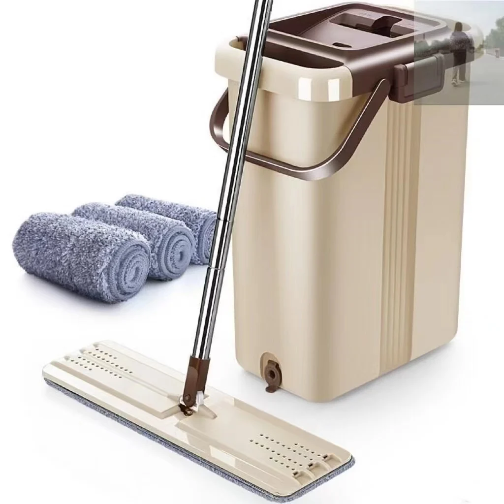 New-Mop-Household-One-Drag-Clean-Lazy-Person-Hand-free-Wet-And-Dry-Dual ...