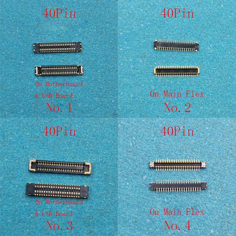 10pcs-40pin-USB-Charger-Port-Dock-Socket-Contact-On-Motherboard-for ...