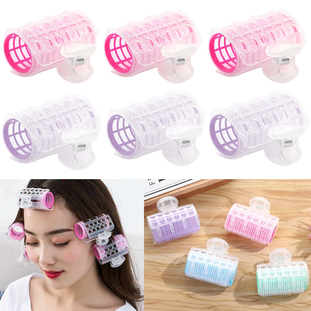 3pcs Hair Curlers Rollers Bang Plastic Self-adhesive Hair Curling ...