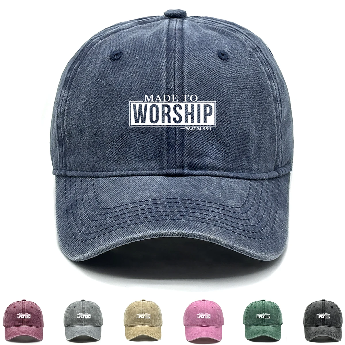 Made To Worship Snapback Hat Bible Scriptures Hat Adjustable Baseball ...
